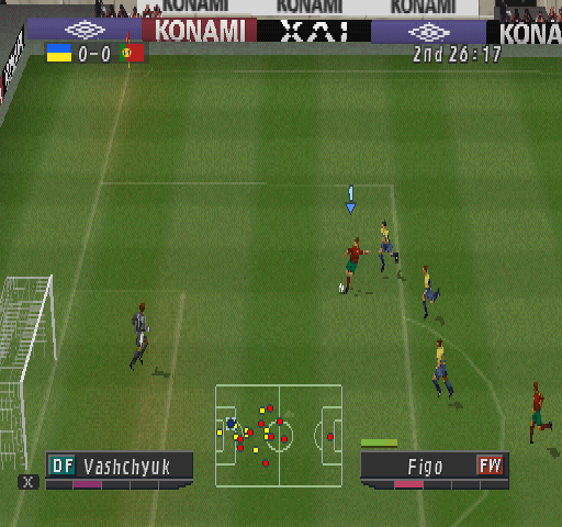 Screenshot of Pro Evolution Soccer (PlayStation, 2001) - MobyGames