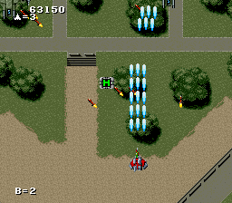 Screenshot of Raiden (SNES, 1990) - MobyGames