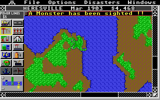 Screenshot of SimCity (Atari ST, 1989) - MobyGames