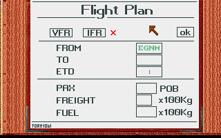 Screenshot of A320 Airbus: Edition Europa (Amiga, 1991) - MobyGames