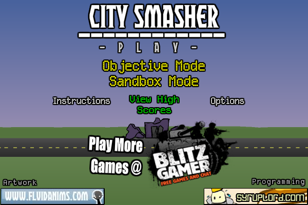 Screenshot of City Smasher (Browser, 2007) - MobyGames