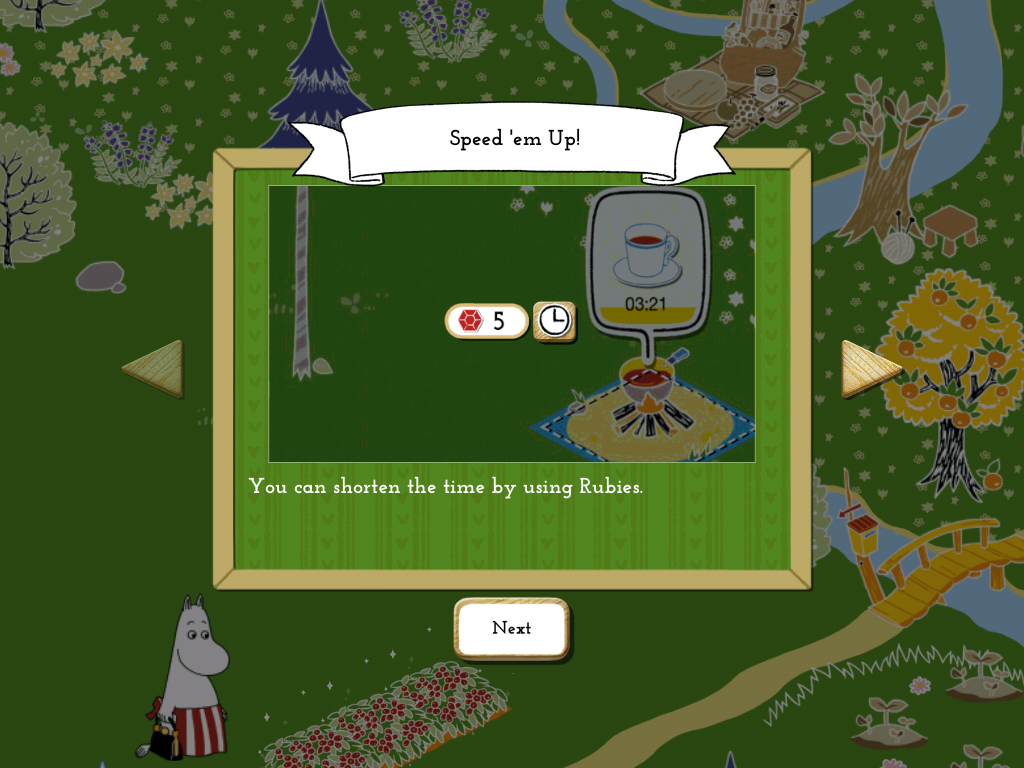 Screenshot of Moomin: Welcome to Moominvalley (iPad, 2015) - MobyGames