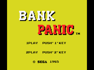 Screenshot of Bank Panic (MSX, 1985) - MobyGames