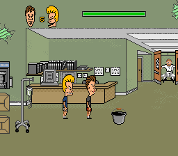 Screenshot of MTV's Beavis and Butt-Head (SNES, 1994) - MobyGames