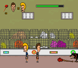 Screenshot of MTV's Beavis and Butt-Head (SNES, 1994) - MobyGames