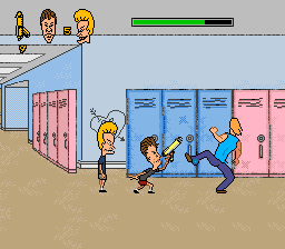 Screenshot of MTV's Beavis and Butt-Head (SNES, 1994) - MobyGames