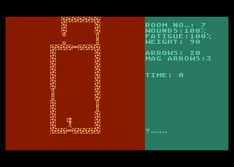 Screenshot of Dunjonquest: Morloc's Tower (Atari 8-bit, 1979) - MobyGames