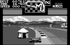 Screenshot of Final Lap 2000 (WonderSwan, 2000) - MobyGames
