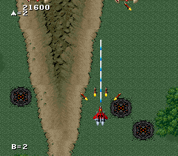 Screenshot of Raiden (SNES, 1990) - MobyGames