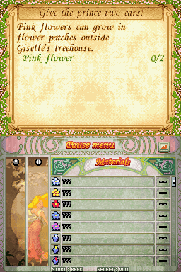 Screenshot of Enchanted (Nintendo DS, 2007) - MobyGames