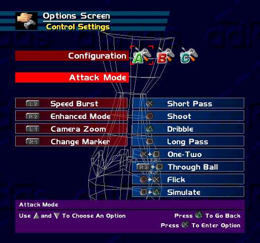 Screenshot of adidas Power Soccer 98 (PlayStation, 1998) - MobyGames