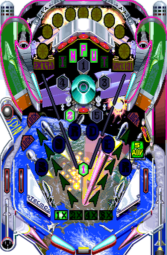 Screenshot of Super Pinball Action (Arcade, 1991) - MobyGames