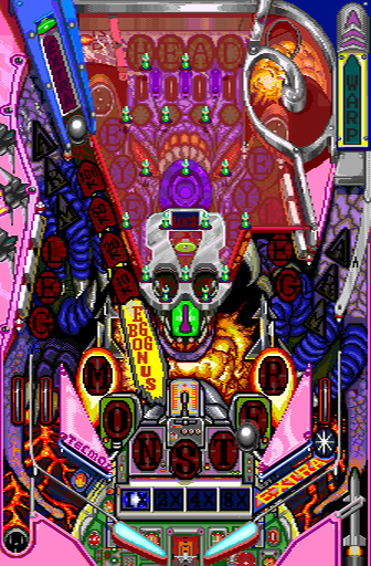 Screenshot of Super Pinball Action (Arcade, 1991) - MobyGames