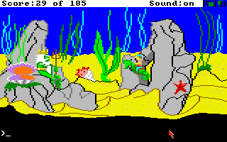 Screenshot of King's Quest II: Romancing the Throne (Amiga, 1985) - MobyGames