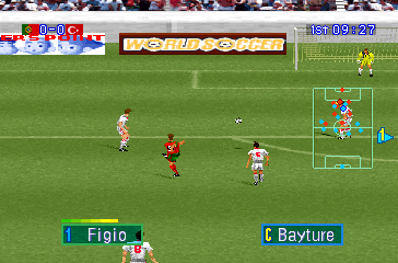 Screenshot of Goal Storm '97 (PlayStation, 1997) - MobyGames