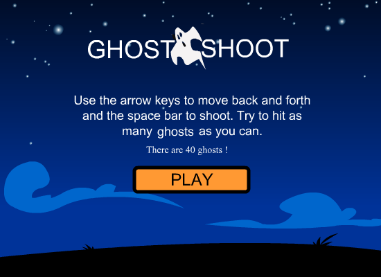 Screenshot of Ghost Shoot (Browser, 2008) - MobyGames