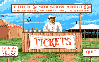 Screenshot of SideShow (Amiga, 1989) - MobyGames