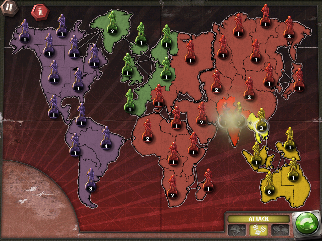 Screenshot of Risk: The Official Game (Windows, 2010) - MobyGames