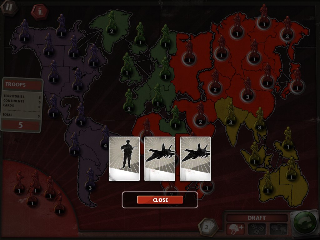 Screenshot of Risk: The Official Game (Windows, 2010) - MobyGames