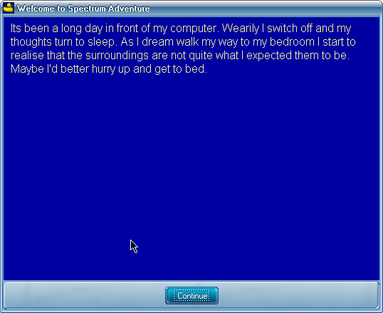 Screenshot of Spectrum Adventure (Windows, 2007) - MobyGames
