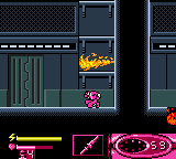 Screenshot of Saban's Power Rangers: Time Force (Game Boy Color, 2001 ...