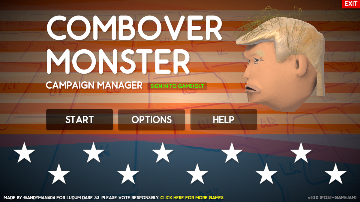Screenshot of Combover Monster Campaign Manager (Windows, 2015) - MobyGames