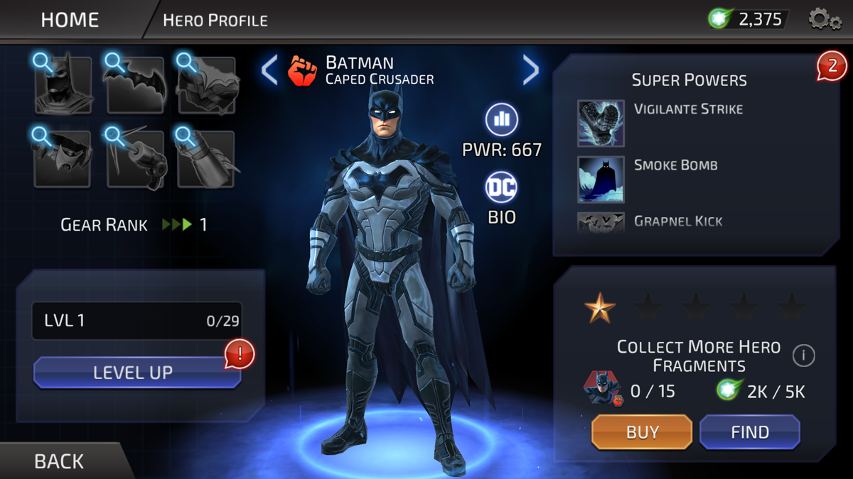 Screenshot of DC Legends (Android, 2016) - MobyGames