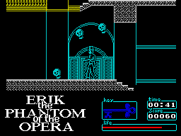 Screenshot of Erik: Phantom of the Opera (ZX Spectrum, 1987) - MobyGames