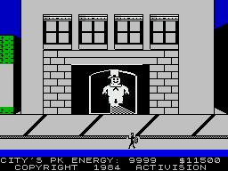 Screenshot of Ghostbusters (ZX Spectrum, 1984) - MobyGames
