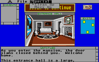Screenshot of Uninvited (Atari ST, 1986) - MobyGames