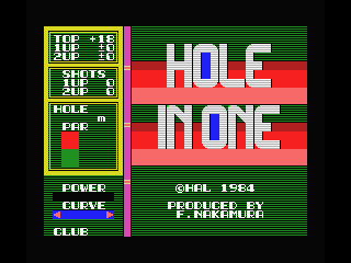 Hole in One - MobyGames