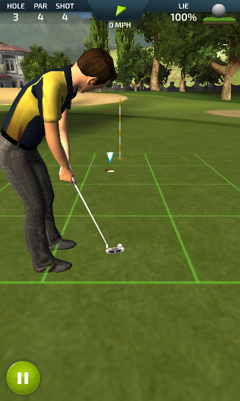Screenshot of Pro Feel Golf (Android, 2014) - MobyGames