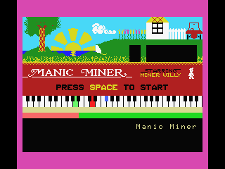 Screenshot of Manic Miner (MSX, 1983) - MobyGames