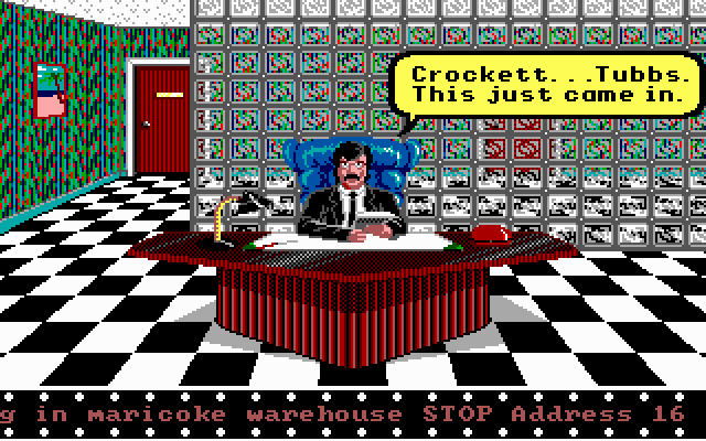 Screenshot of Miami Vice (DOS, 1989) - MobyGames