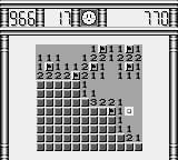 Screenshot of Minesweeper (Game Boy, 1991) - MobyGames