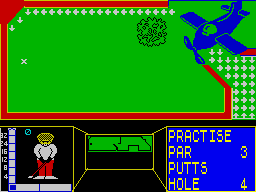 Screenshot of Mini-Putt (ZX Spectrum, 1987) - MobyGames