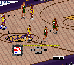 Screenshot of NBA Live 97 (SNES, 1996) - MobyGames