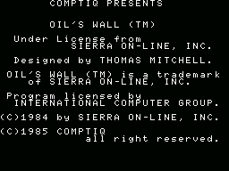 Screenshot of Oil's Well (MSX, 1983) - MobyGames