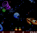 Screenshot of Galaga: Destination Earth (Game Boy Color, 2000) - MobyGames
