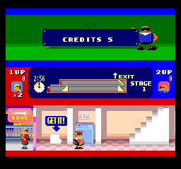 Screenshot of Bonanza Bros. (TurboGrafx CD, 1990) - MobyGames