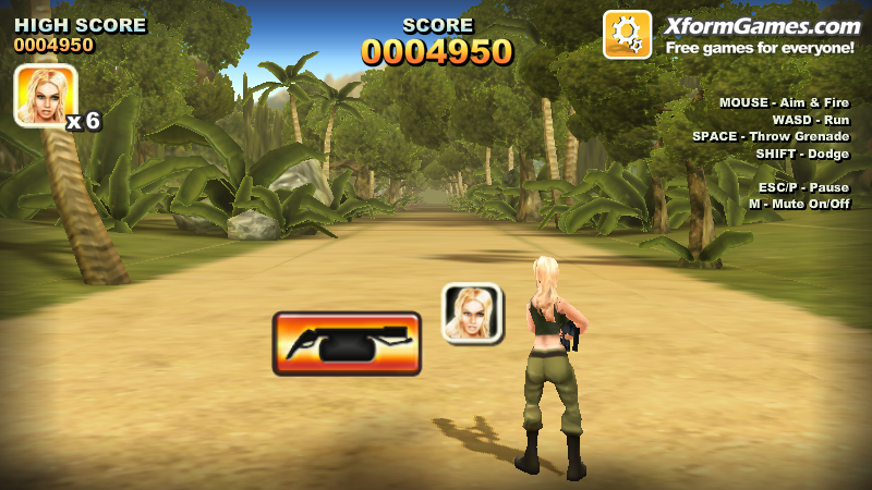 Screenshot of Katie Commando (Browser, 2012) - MobyGames