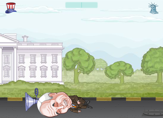 Screenshot of Presidential Street Fight 2008 (Browser, 2008) - MobyGames