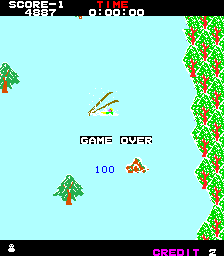 Screenshot of Alpine Ski (Arcade, 1982) - MobyGames