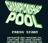 Championship Pool screenshots - MobyGames