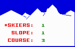 Screenshot of US Ski Team Skiing (Intellivision, 1980) - MobyGames