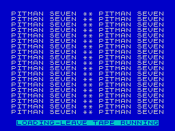 Screenshot of Pitman Seven (ZX Spectrum, 1983) - MobyGames