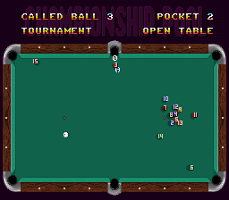 Screenshot of Championship Pool (SNES, 1993) - MobyGames