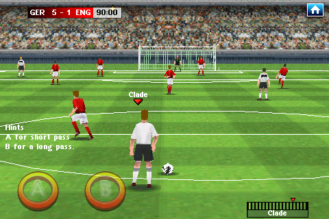 Screenshot of Real Soccer 2009 (Android, 2008) - MobyGames