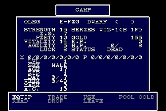 Screenshot of Wizardry I・II (TurboGrafx CD, 1993) - MobyGames