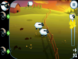 Screenshot of Leap Sheep! (Android, 2010) - MobyGames